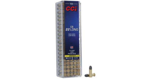 CCI Ammunition, CB .22 Long, 29 gr, Sub-Sonic [100]