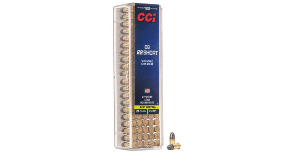 CCI Ammunition, CB .22 Short, 29 gr, Sub-Sonic [100]