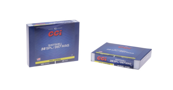 CCI Ammunition, .38 Special / .357 Magnum, 100 gr, 9 Shot, Pest Control ...