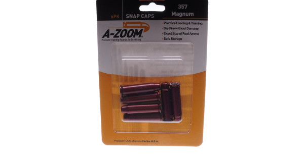 Lyman .357 Magnum, A-Zoom Snap Caps, 6 Pack