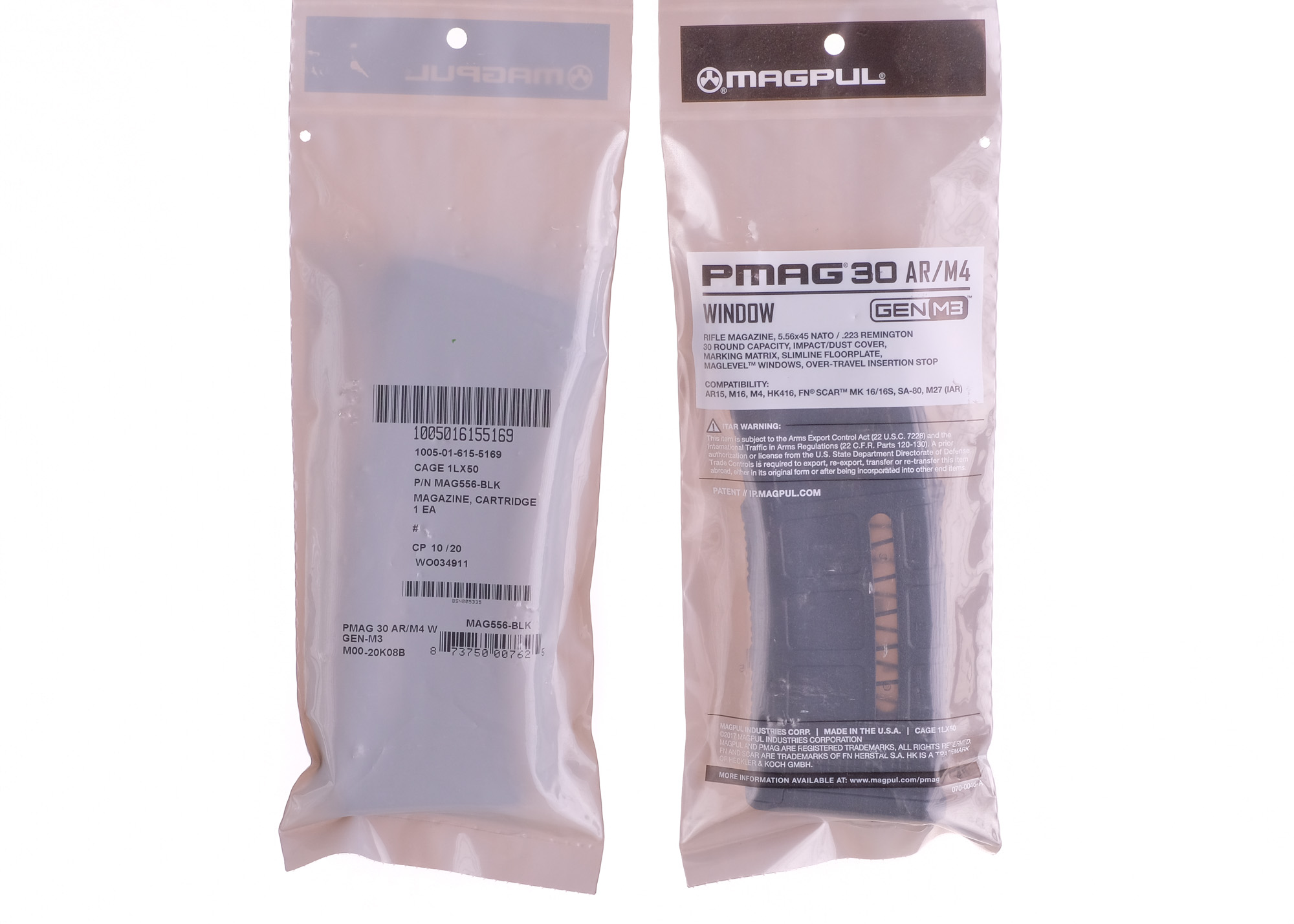 Magpul Pmag 30, AR/M4 Gen M3, Window, 5.56x45mm / .223 Remington