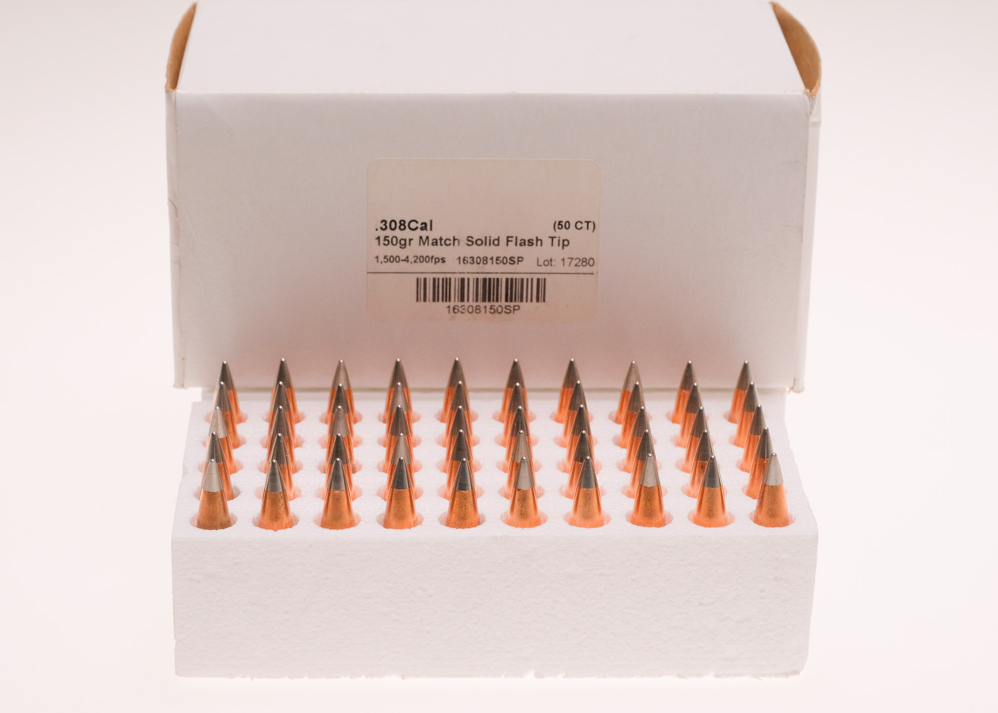Lehigh .308 Winchester, 150 gr, Match Solid Flash Tip, Bullets [50]