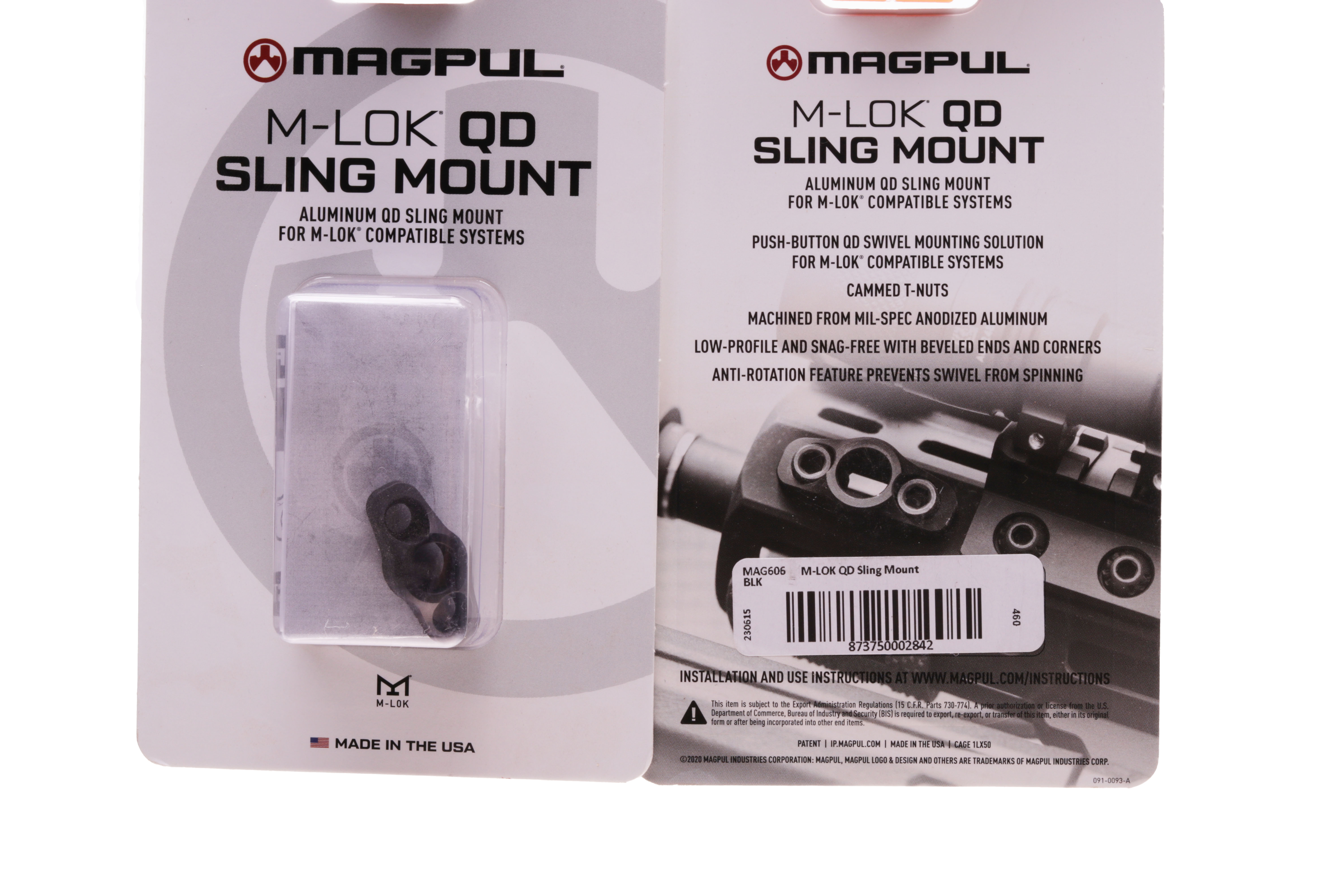 Magpul M-Lok QD Sling Mount, Black