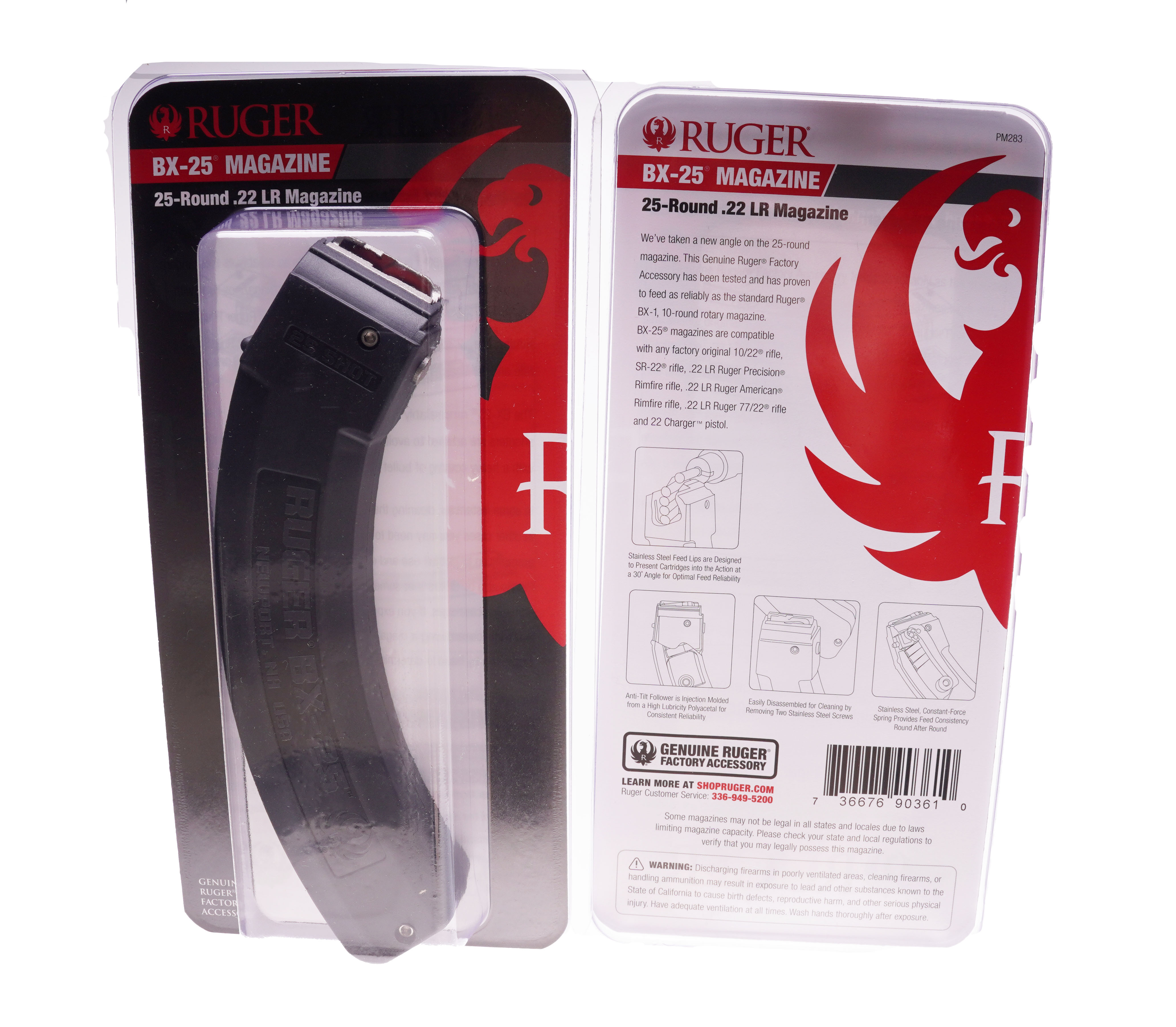 Ruger 10/22, BX-25, .22LR 25 Round, Magazine