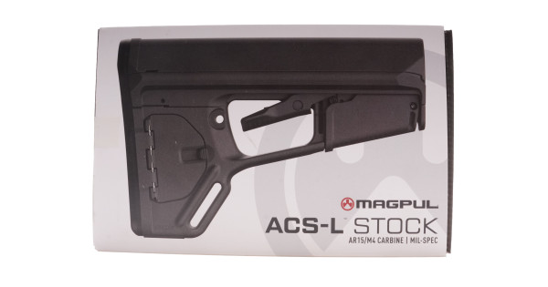 Magpul ACS-Lite Carbine Stock, Mi-Spec, Black