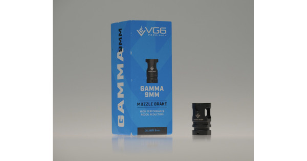 VG6 Precision 9mm, AR15, Gamma, Muzzle Brake, Black